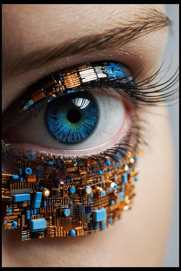 All-Seeing Eye with Digital Pixel Patterns Symbolizing it Services ...