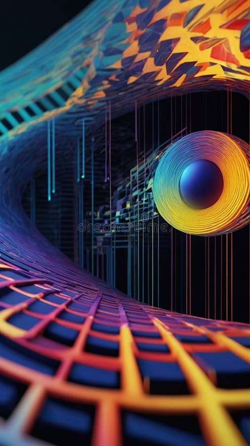 All-Seeing Eye with Digital Pixel Patterns Symbolizing it Services ...