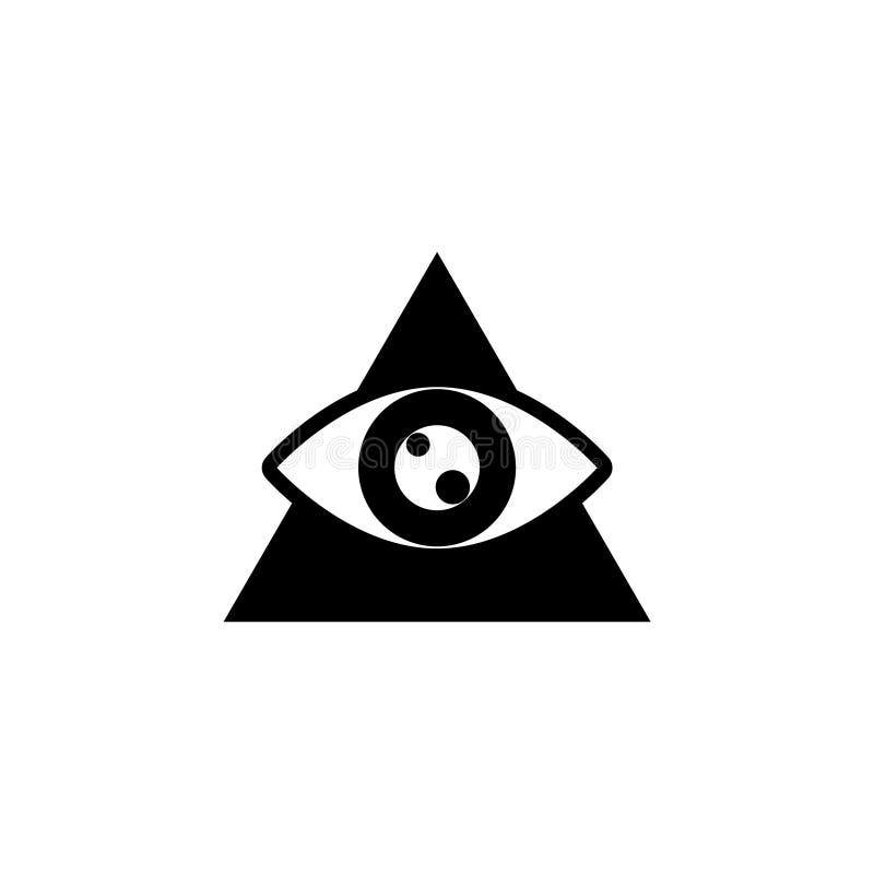 All-Seeing Eye of God, Third Eye Icon Stock Vector - Illustration of ...
