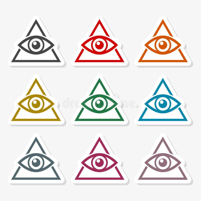 All Seeing Eye - Illustration Stock Vector - Illustration of aura, long ...