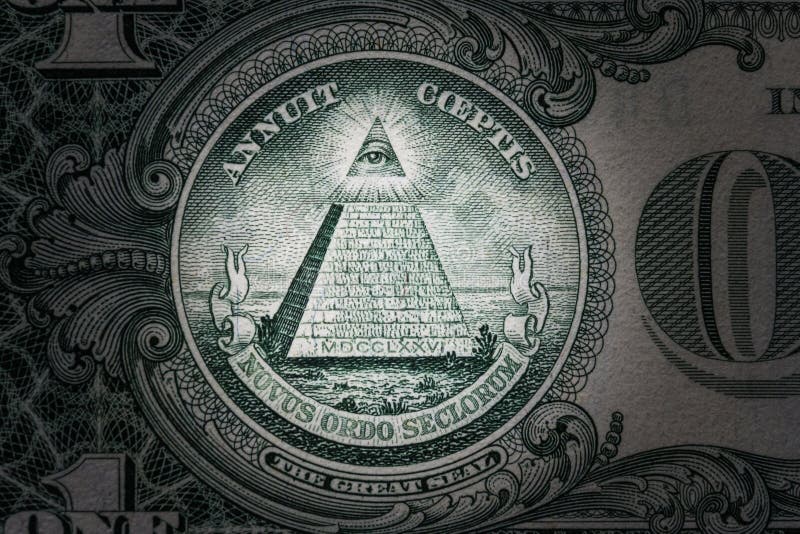 All-seeing Eye on the One Dollar. New World Order. Elite Characters. 1 ...