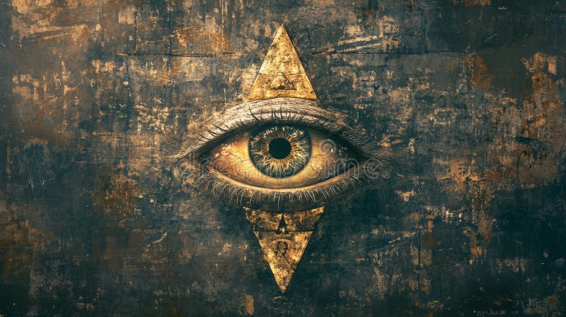 The All-Seeing Eye of Providence Stock Illustration - Illustration of ...