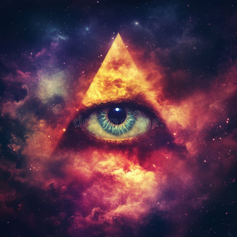 The All-Seeing Eye of Providence Stock Illustration - Illustration of ...