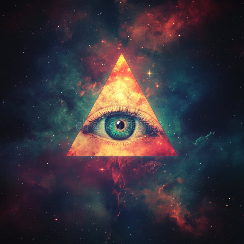 The All-Seeing Eye of Providence Stock Illustration - Illustration of ...