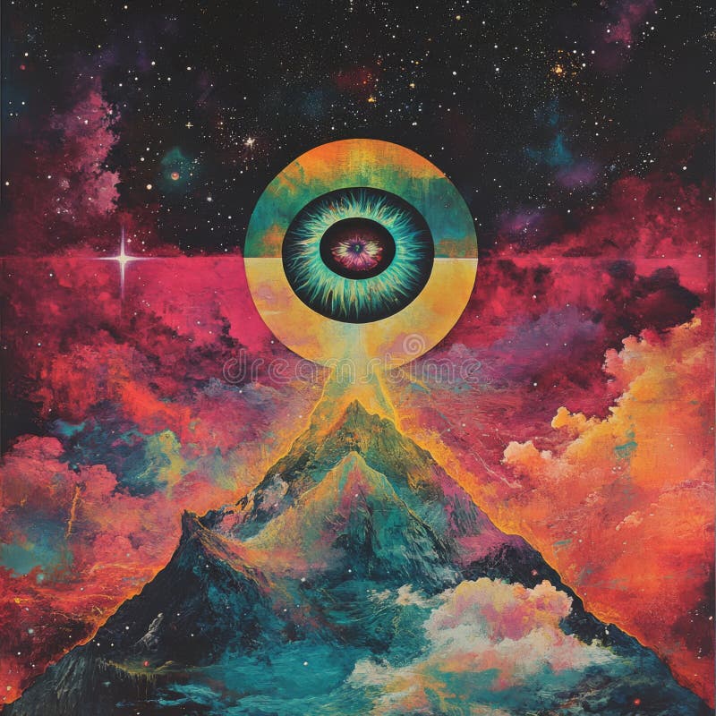 The All-Seeing Eye of Providence Stock Illustration - Illustration of ...