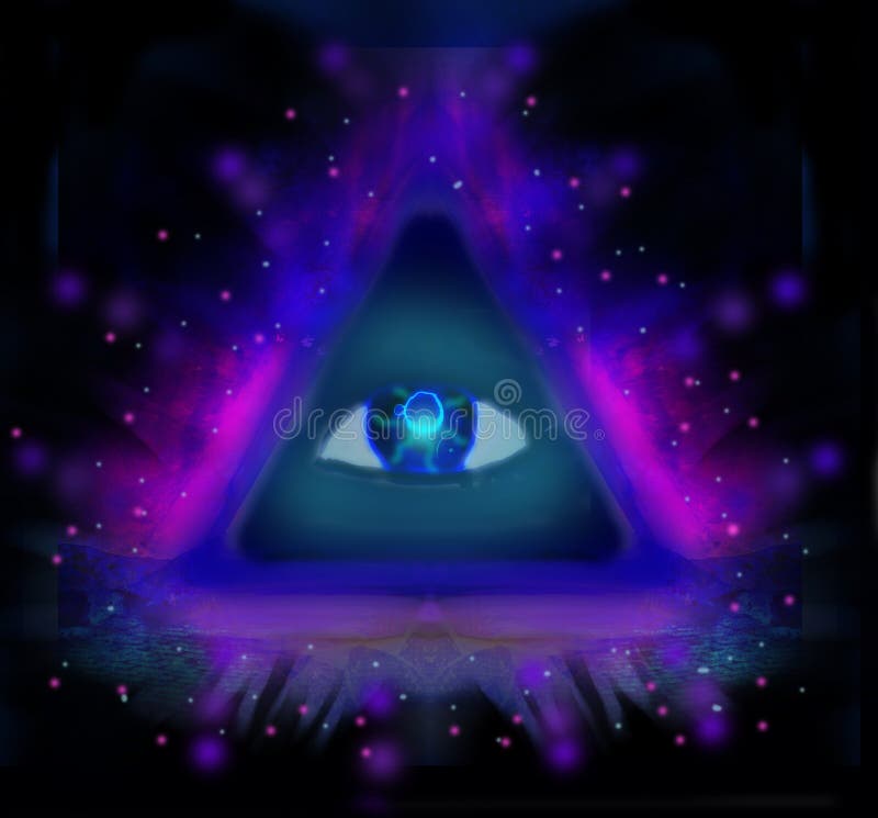 All seeing eye stock illustration. Illustration of masonic - 53794796