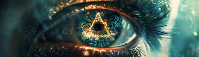 All-seeing Eye is Watching You Stock Illustration - Illustration of ...