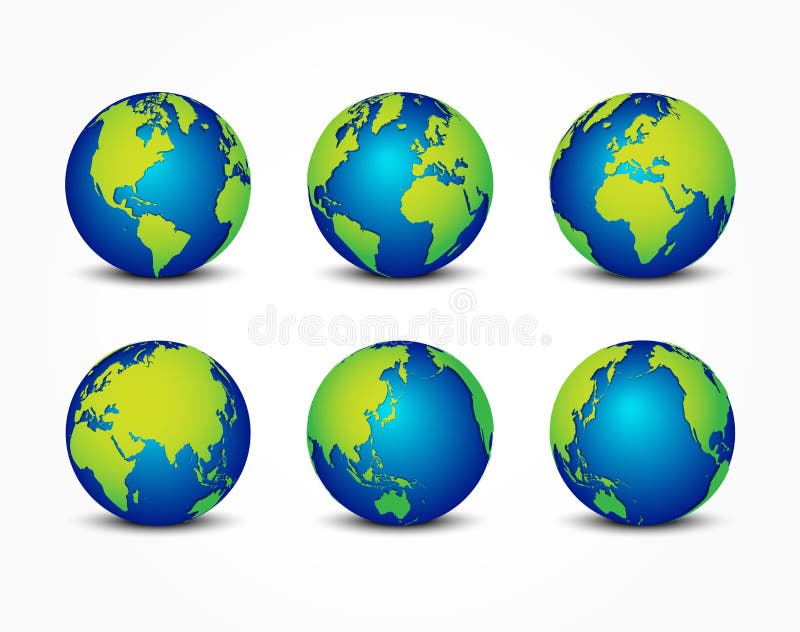 All Side of Planet ( Around the World Earth Conservation Concept Stock ...