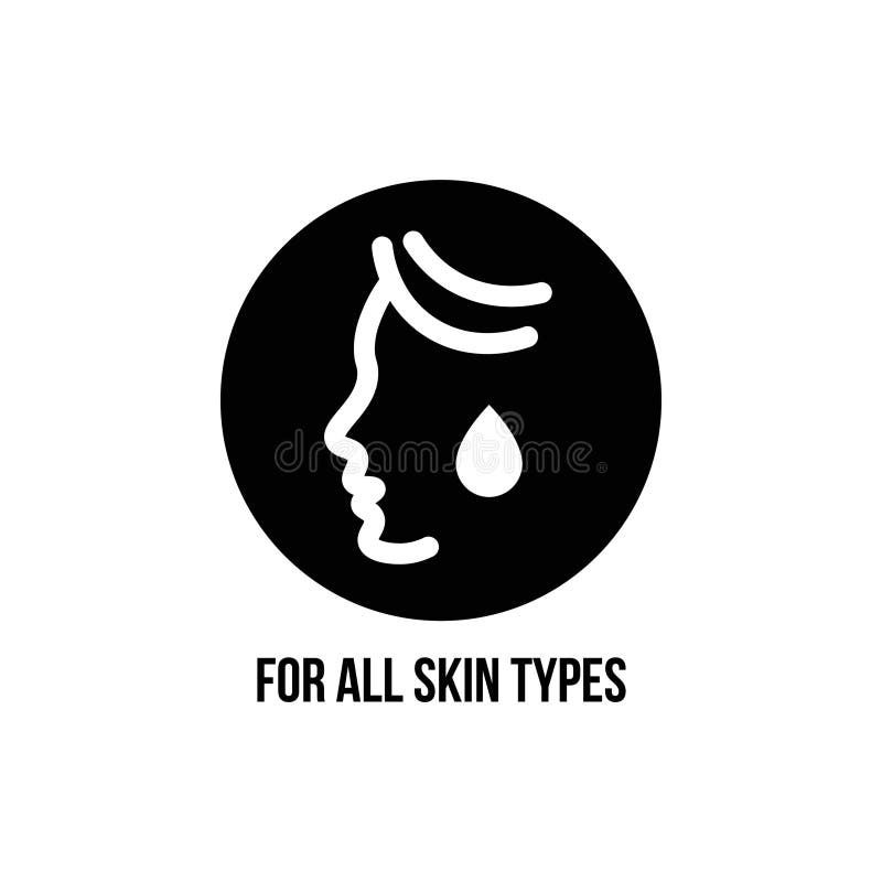 For All Skin Types Icon Web Design in Vector Stock Vector ...