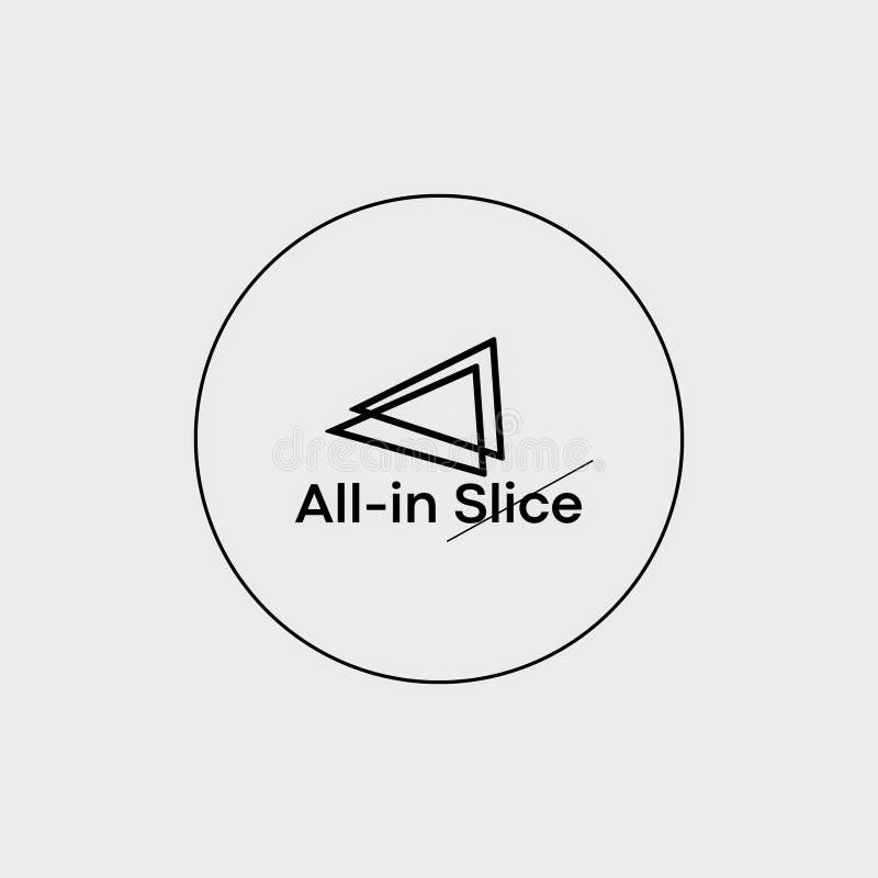 All in slice logo stock illustration. Illustration of circle - 270623599
