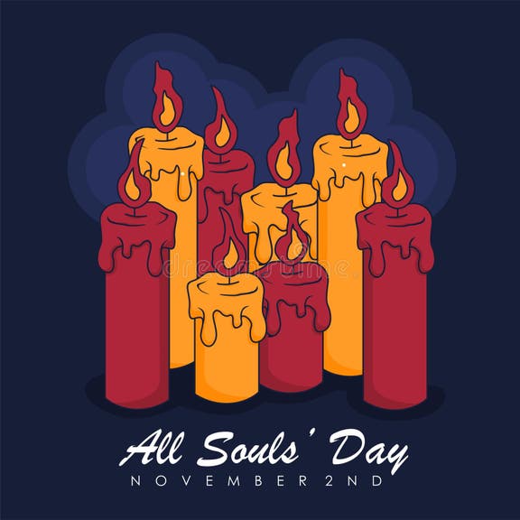 All Souls Day Post Template Vector Horizontal Stock Vector ...