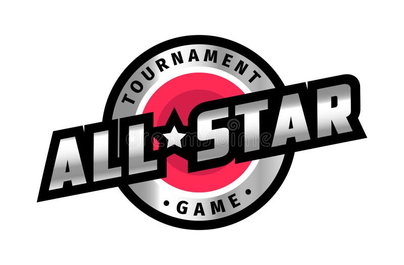All Star Game Logo, Emblem. Vector Illustration. Stock Vector ...