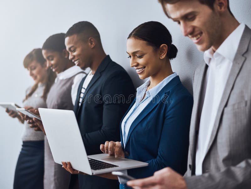 It All Starts with an Interview. a Group of Young Businesspeople ...