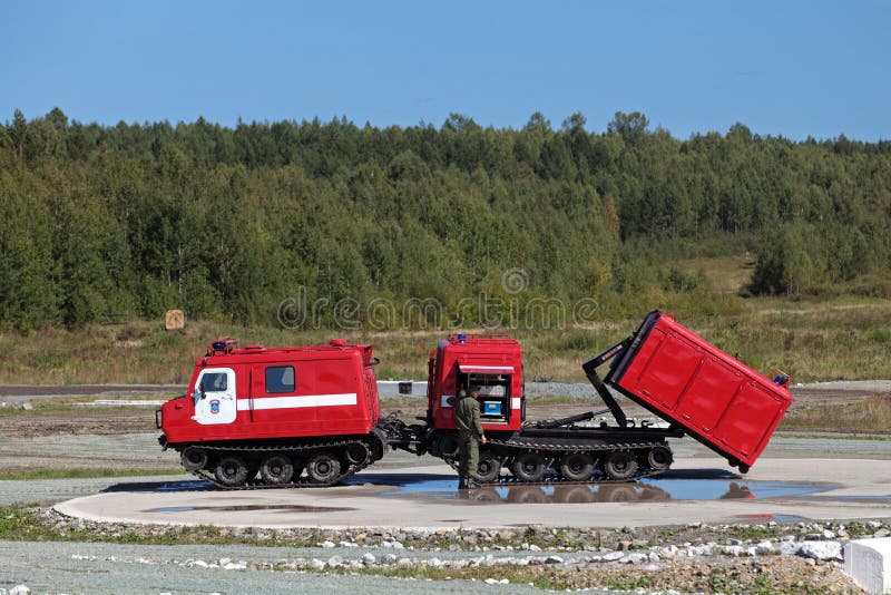 All-terrain fire vehicle editorial photo. Image of carrier - 28962356