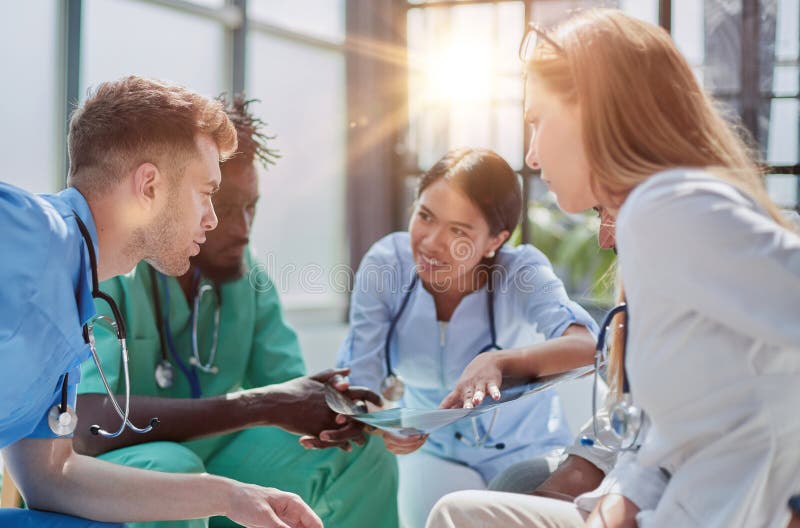 Group of Doctors and Nurses Concept Teamwork in Hospital for Success ...