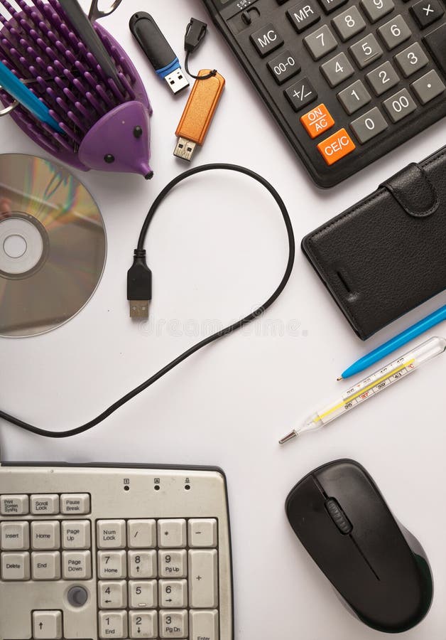 All the Things the Programmer on the Table Stock Image - Image of view ...