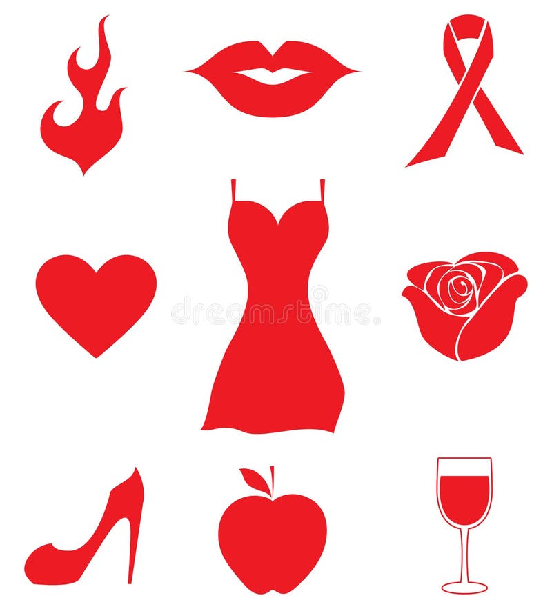 All Things Red stock illustration. Illustration of color - 51096036