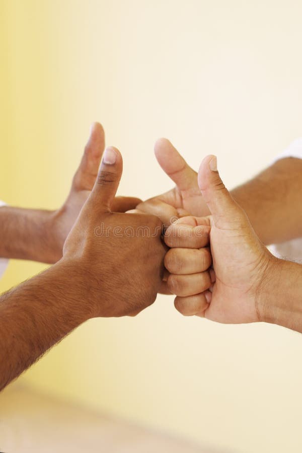 All thumbs up stock photo. Image of diversity, bright - 5039628