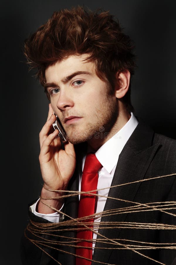 All tied up stock photo. Image of length, trapped, person - 62674442