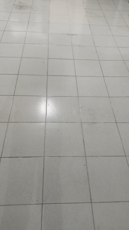 All White Tile Floor in House Stock Image - Image of white, house ...