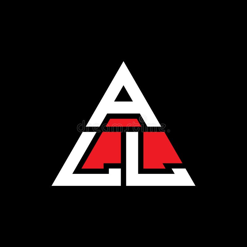 ALL Triangle Letter Logo Design with Triangle Shape. ALL Triangle Logo ...