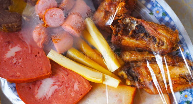 All Kinds of Meat in the Dish Stock Photo - Image of dish, dill: 278995418