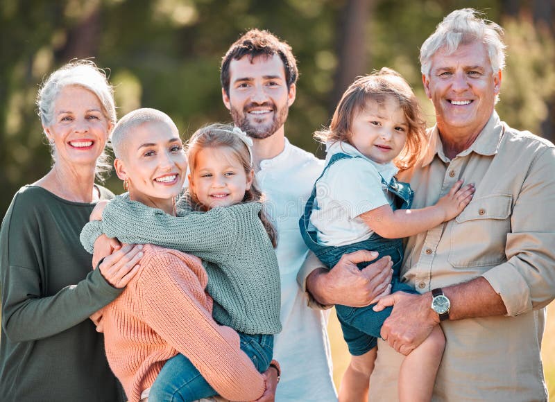 This is All of Us. Shot of a Multi-generational Family Posing Together ...