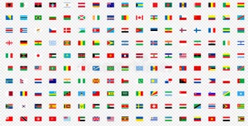 All World Flags - Vector Set of Rectangular Icons. Flags of All ...