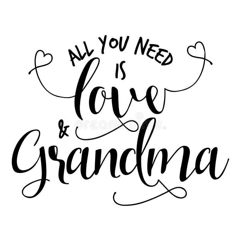 I Love You Grandma Stock Vector Illustration Of Happy 33217873