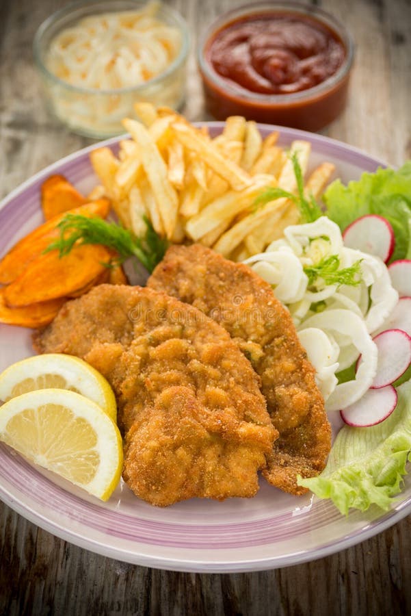 Fried beef cutlets stock image. Image of cotoletta, dish - 80127673