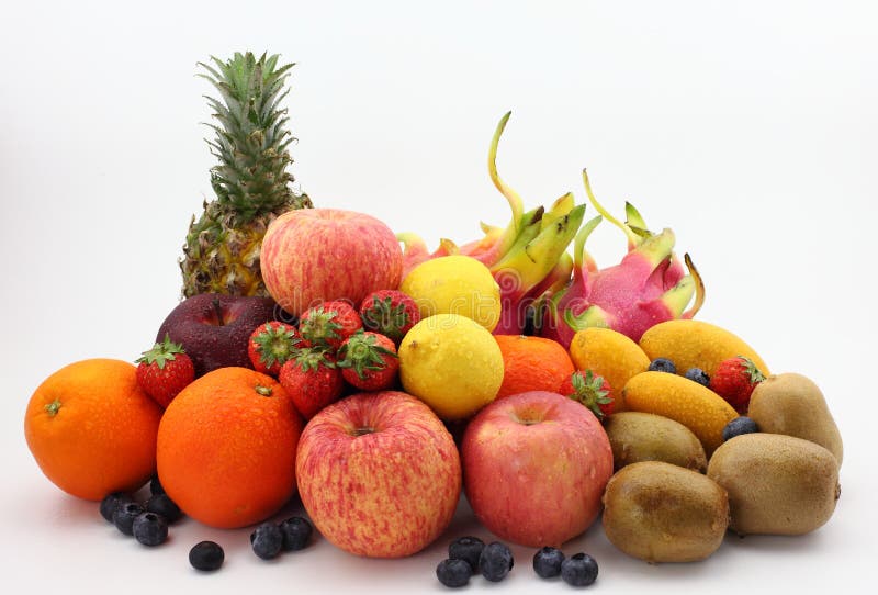 Alla sorter av frukt arkivfoto. Bild av orange, korgar - 67678390