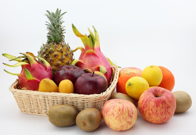 Alla sorter av frukt arkivfoto. Bild av orange, korgar - 67678390