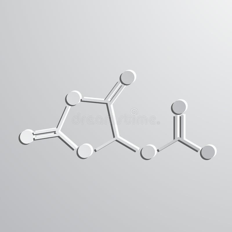 Allantoin chemical formula stock vector. Illustration of comfrey ...