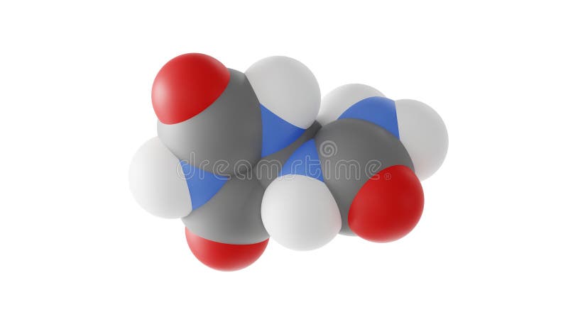 Allantoin Molecule, Glyoxyldiureide, Molecular Structure, Isolated 3d ...