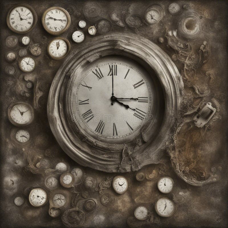 Allegory about Time, Generative.ai Stock Illustration - Illustration of ...