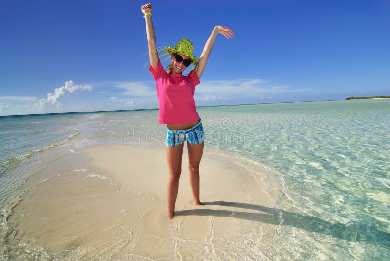 Alleine auf der Insel stockbild. Bild von wasser, relax - 15458875