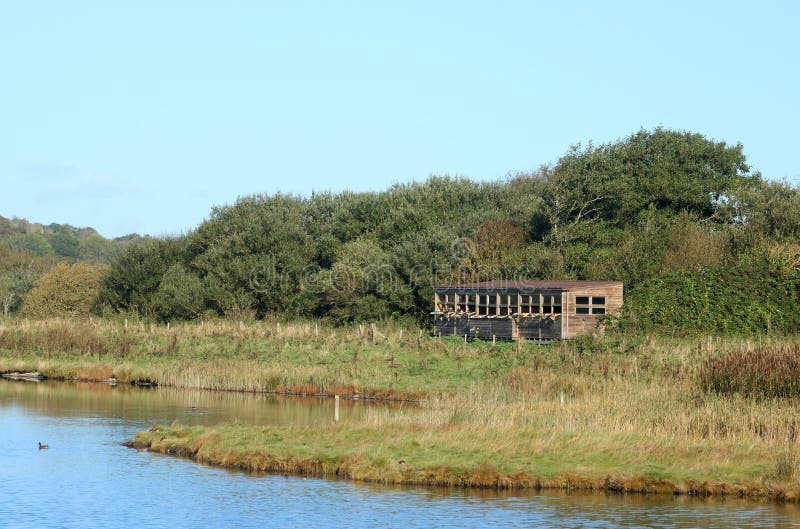 Allen Hide, Leighton Moss RSPB Reserve Silverdale Stock Photo - Image ...