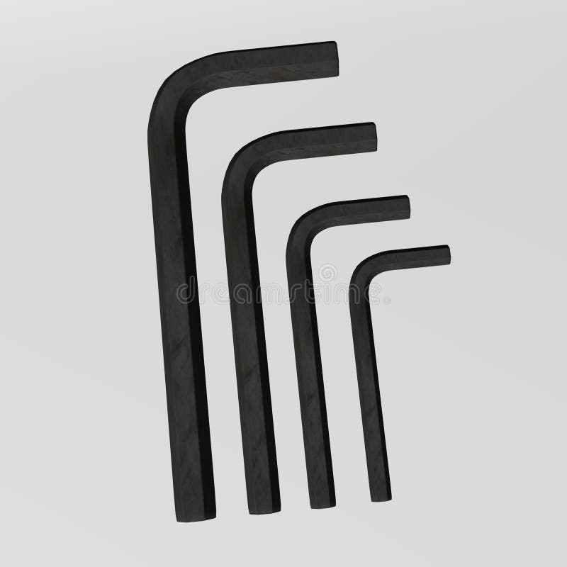 Allen key stock illustration. Illustration of render - 11197764
