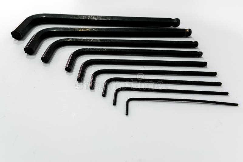 Allen key hand tools set. stock image. Image of construction - 58756287