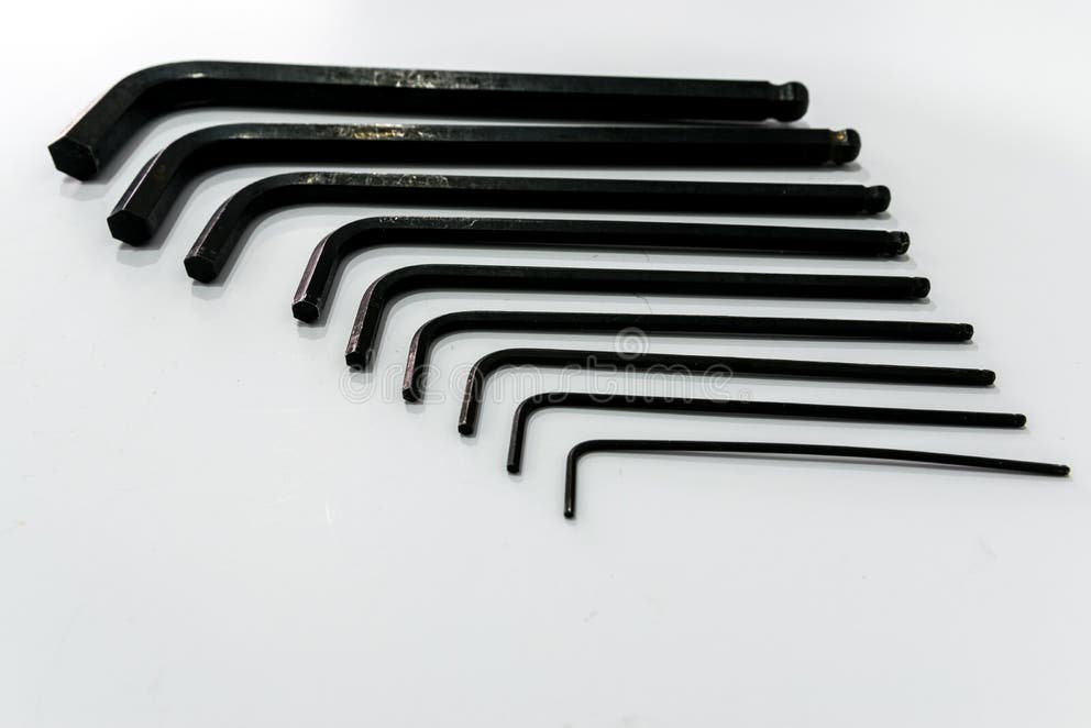 Allen key hand tools set. stock image. Image of construction - 58756287