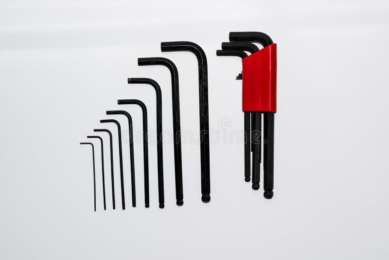 Allen key hand tools set. stock image. Image of craftsmanship - 58756501