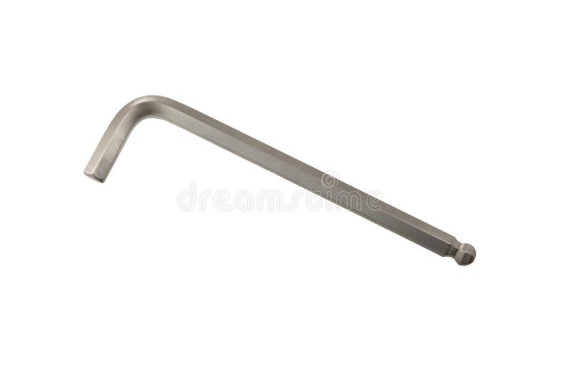 Allen Key on White Background Stock Image - Image of metallic ...
