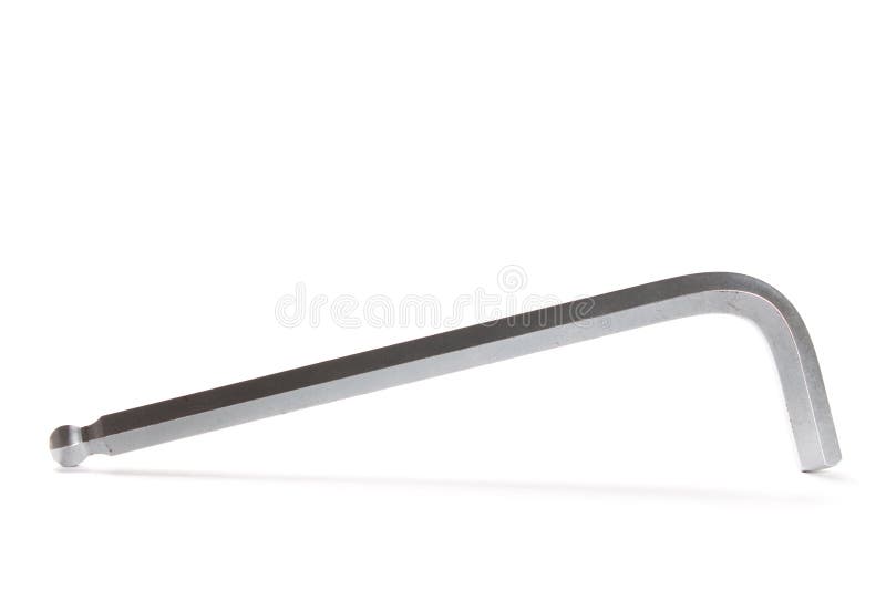 Allen Key on White Background Stock Image - Image of repair, white ...