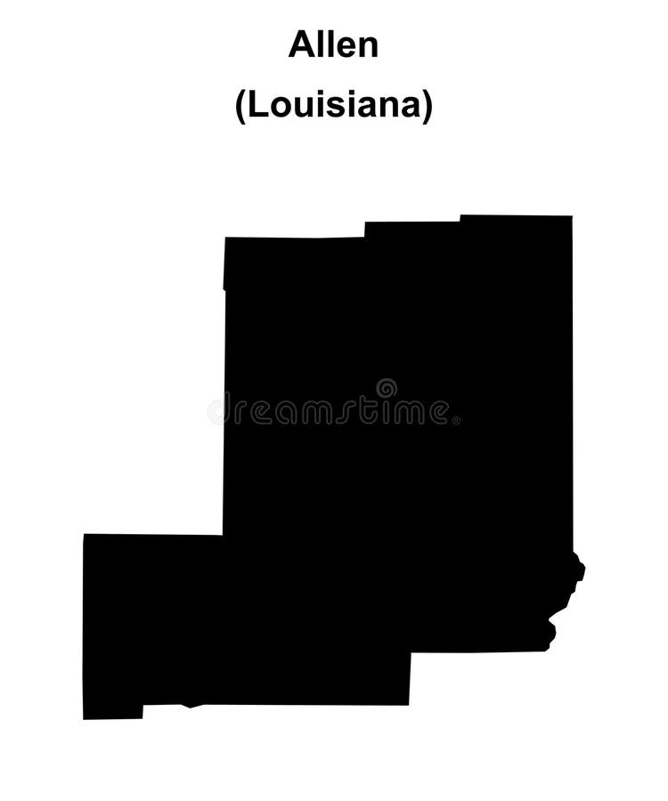 Allen outline map stock vector. Illustration of allen - 361601535