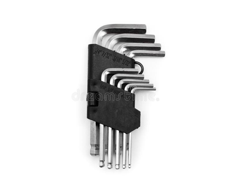 Allen Wrenches stock photo. Image of work, hexagon, clamp - 183535196