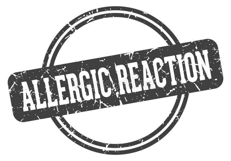 Allergic reaction stamp stock vector. Illustration of transparent ...