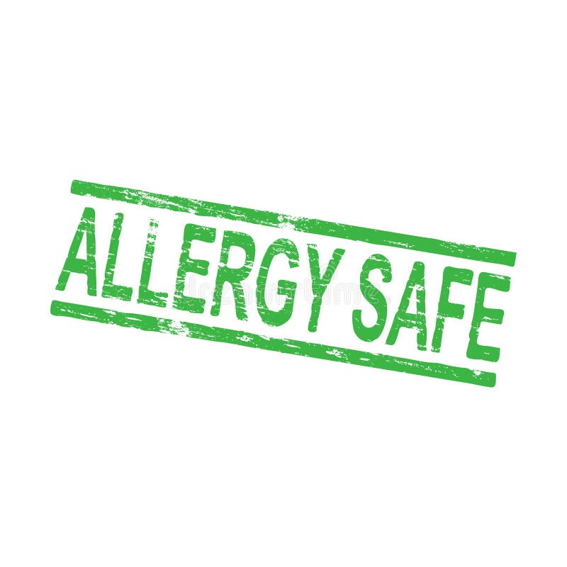Allergy Safe Rubber Stamp stock vector. Illustration of allergy - 82869940