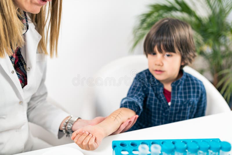 Allergy - Skin Testing stock photo. Image of pipette - 200988146