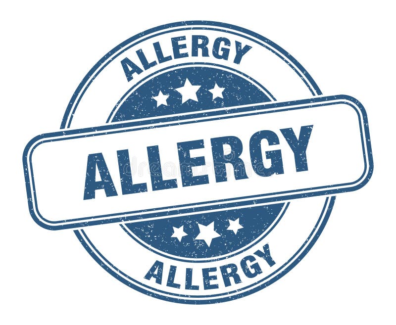 Allergy Stamp. Allergy Label. Round Grunge Sign Stock Vector ...