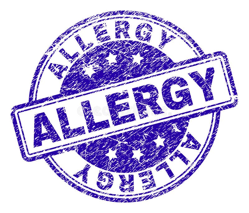 Grunge Textured ALLERGY Stamp Seal Stock Vector - Illustration of ...